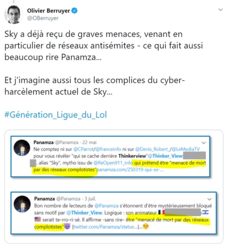 Berruyer defend Sky thinkerview en associant ses critiques a panamza ...